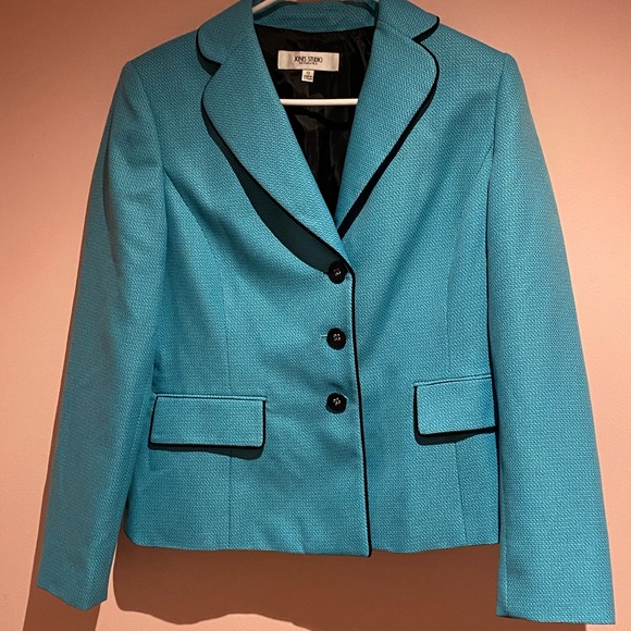 Jones New York | Jackets & Coats | Jones New York Tiffany Blue Jacket ...